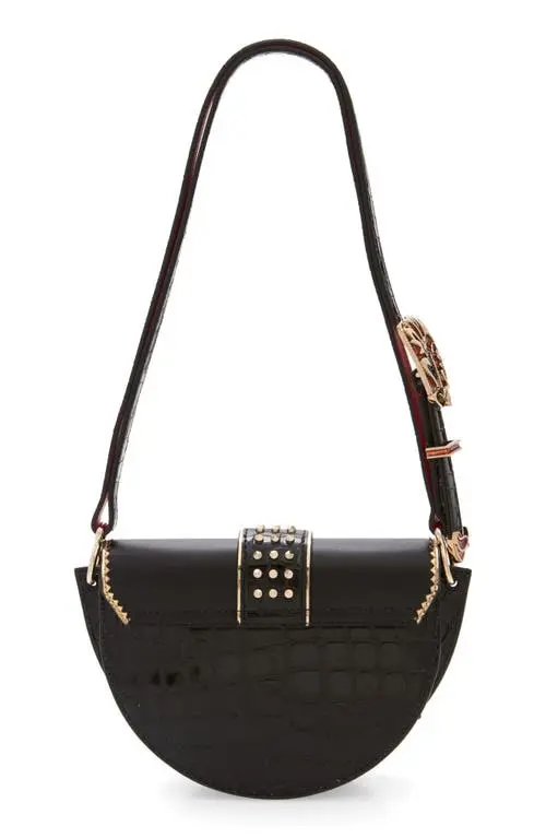 Christian Louboutin Giddy Saddle Crossbody Bag - Cm53 Black/ Black